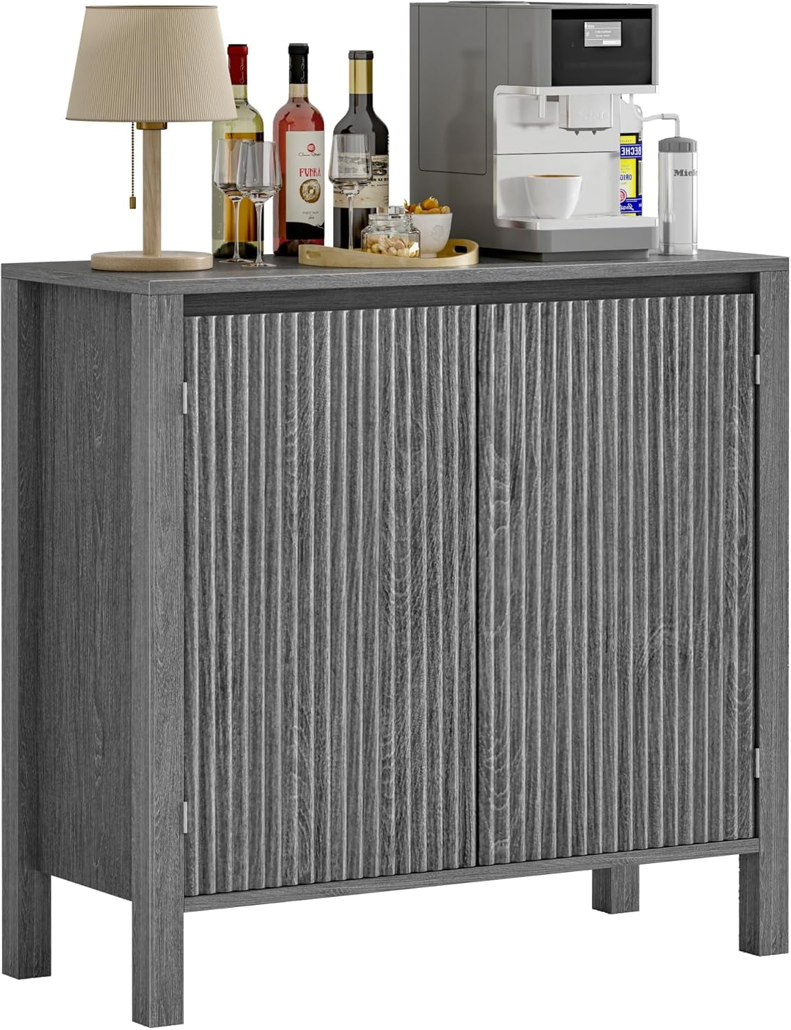 Buffet Cabinet with Storage Accent Sideboard Credenza with Doors ...