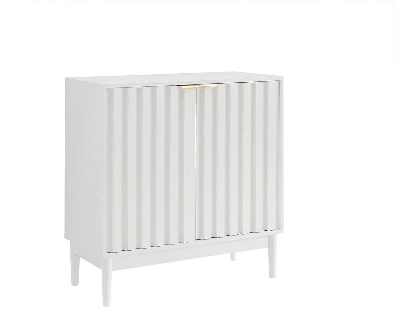 Buffet Cabinet with Storage - Fluted Cabinet, 2 Door, 80cm Wide, 83cm ...