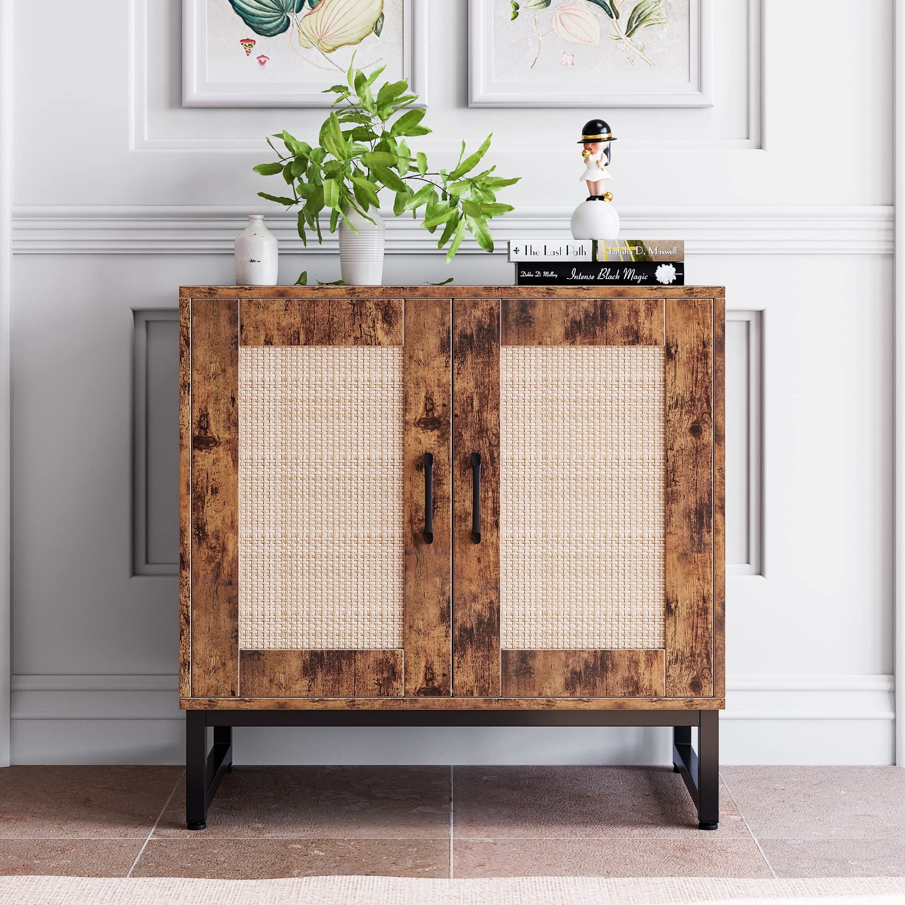 Buffet Cabinet with Storage, Kitchen Sideboard Buffet Cabinet with ...