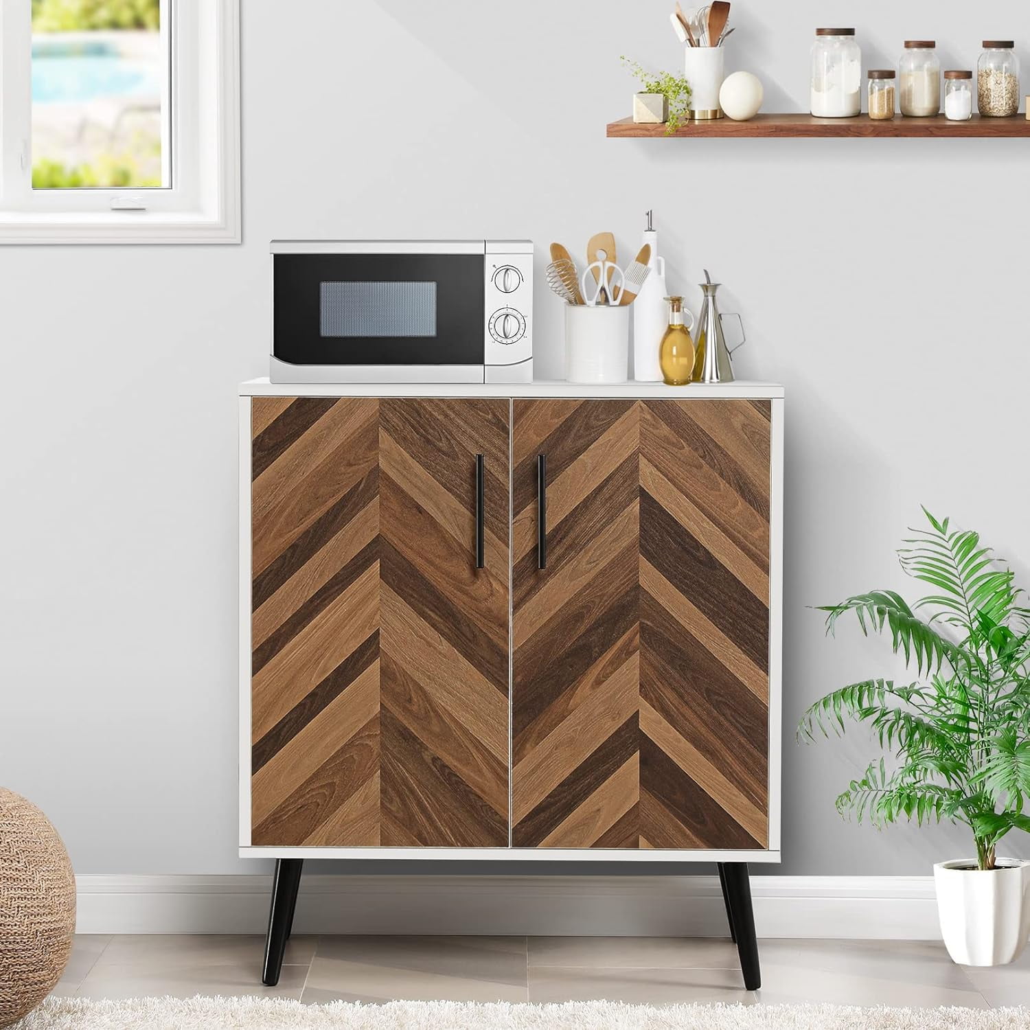 Buffet Cabinet with Storage, Modern Buffet Cabinet With Doors ...