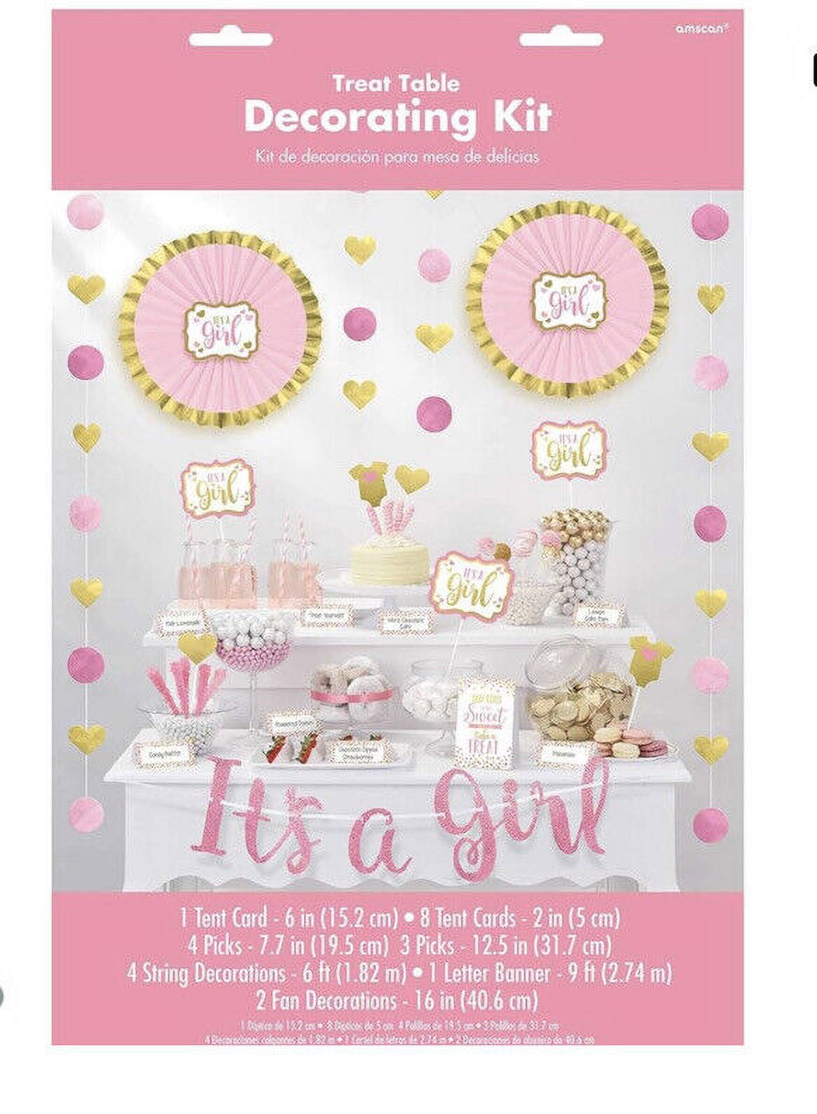 Amscan Pink Buffet Decorating Kit - 23 Pieces - Walmart.com