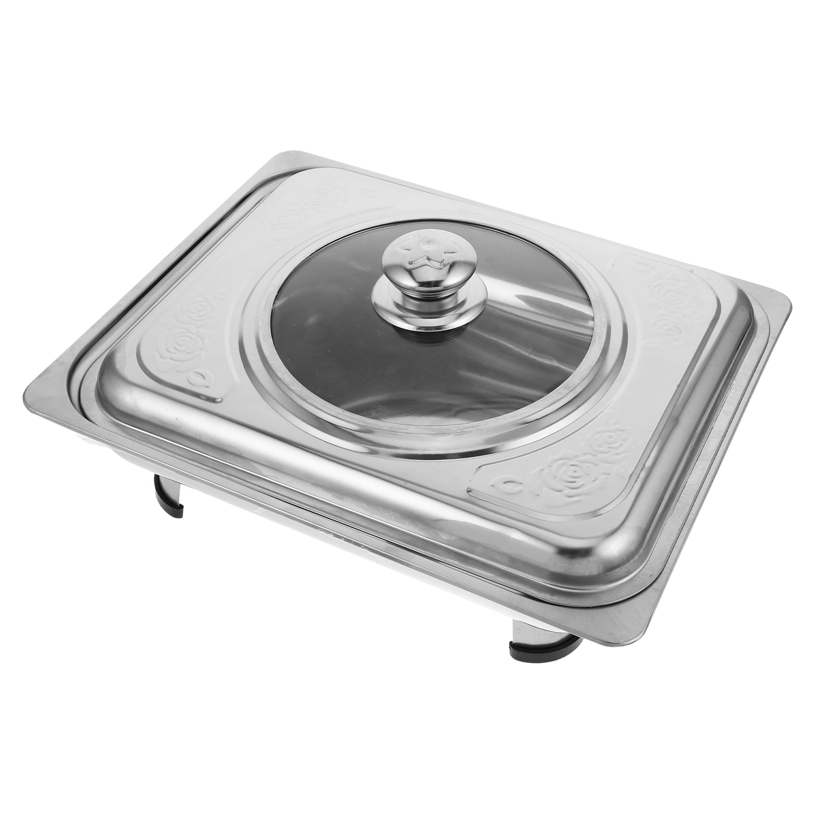 Buffet Food Tray for Buffet Serving Stainless Steel Buffet Pan with Lid ...