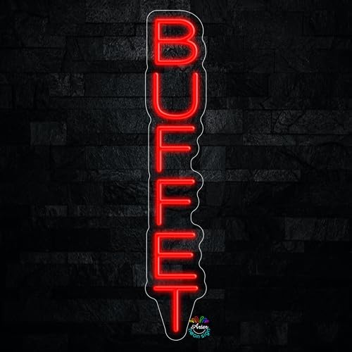 Buffet LED Neon Sign 5"L x 27"H #32109 - Walmart.com