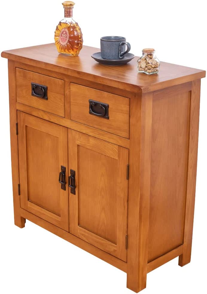 Buffet Oak Sideboard 2 Door 2 Drawer Mini Sideboards Dining Room ...