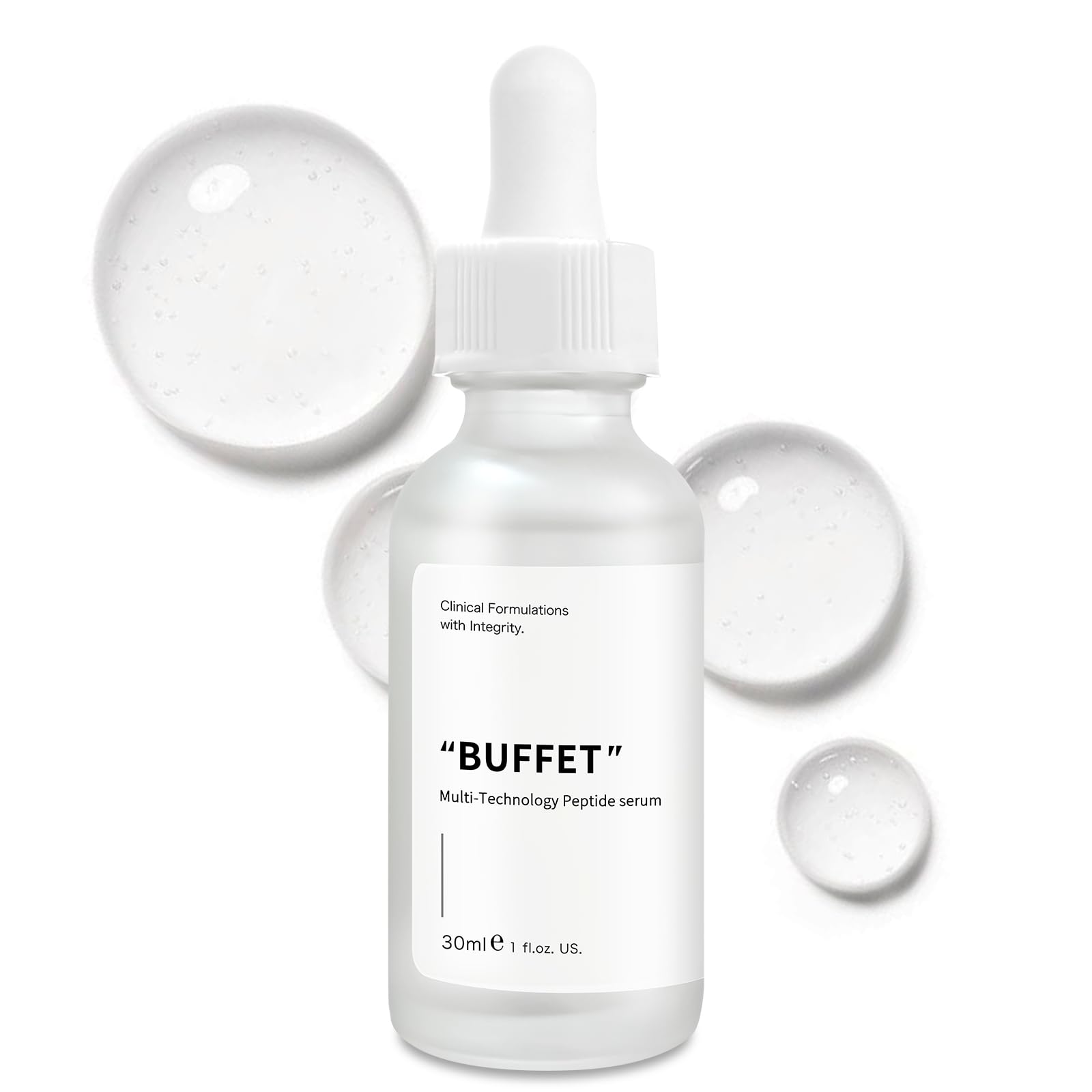 Buffet Peptides Serum for BCA3 Face, 30ML Multi Peptide Serum Reduces ...