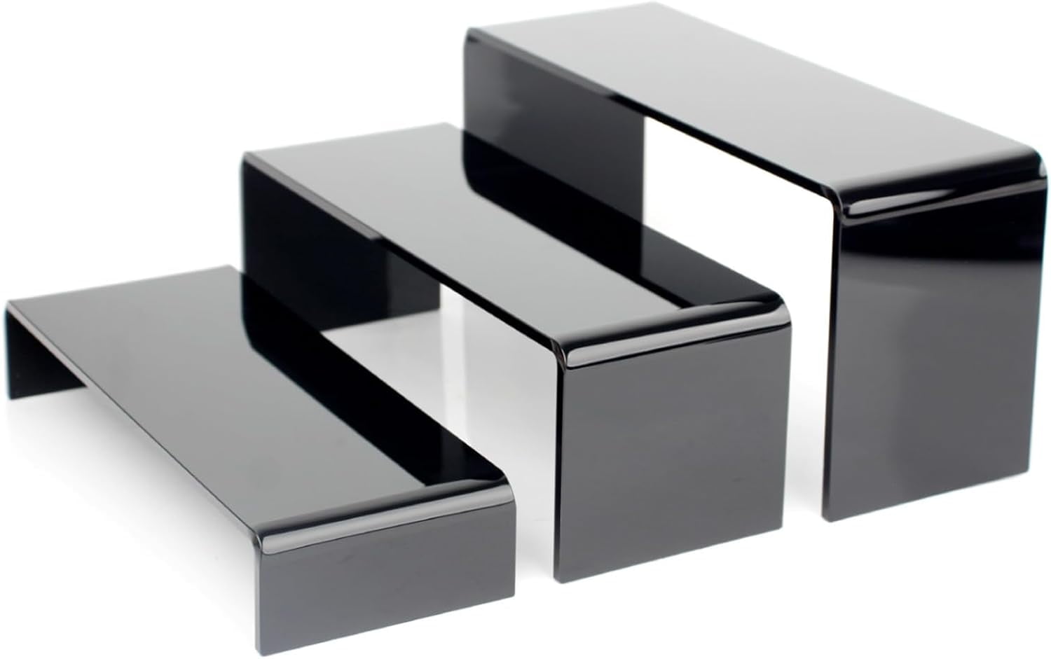 Buffet Risers and Stands, Large Clear Acrylic Riser Set, Rectangle ...