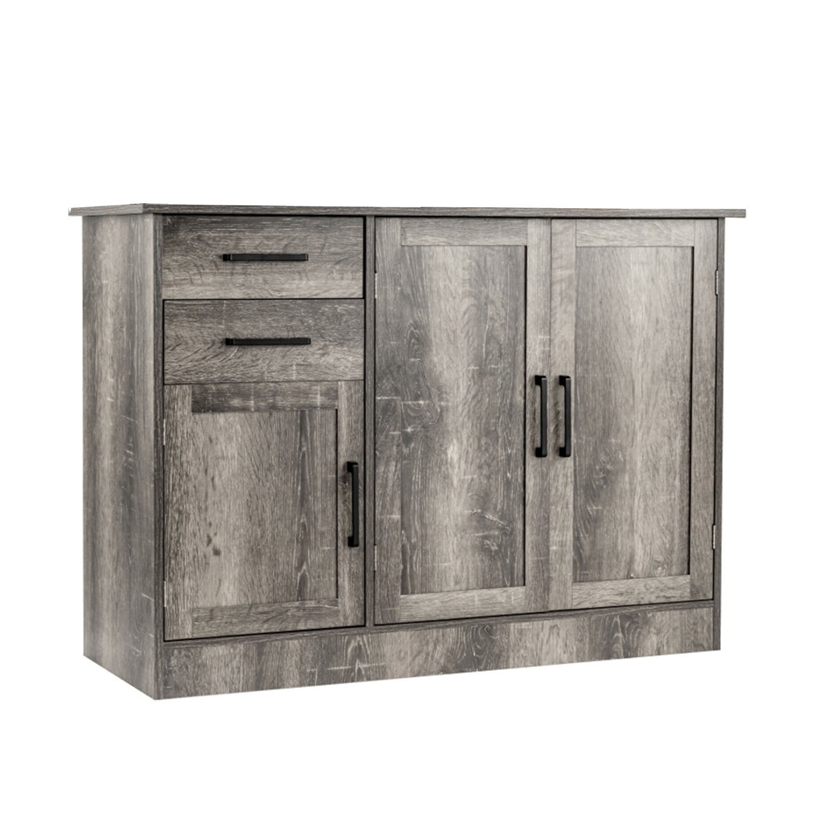 Buffet Server Storage Cabinet with 2-Door Cabinet and 2 Drawers ...