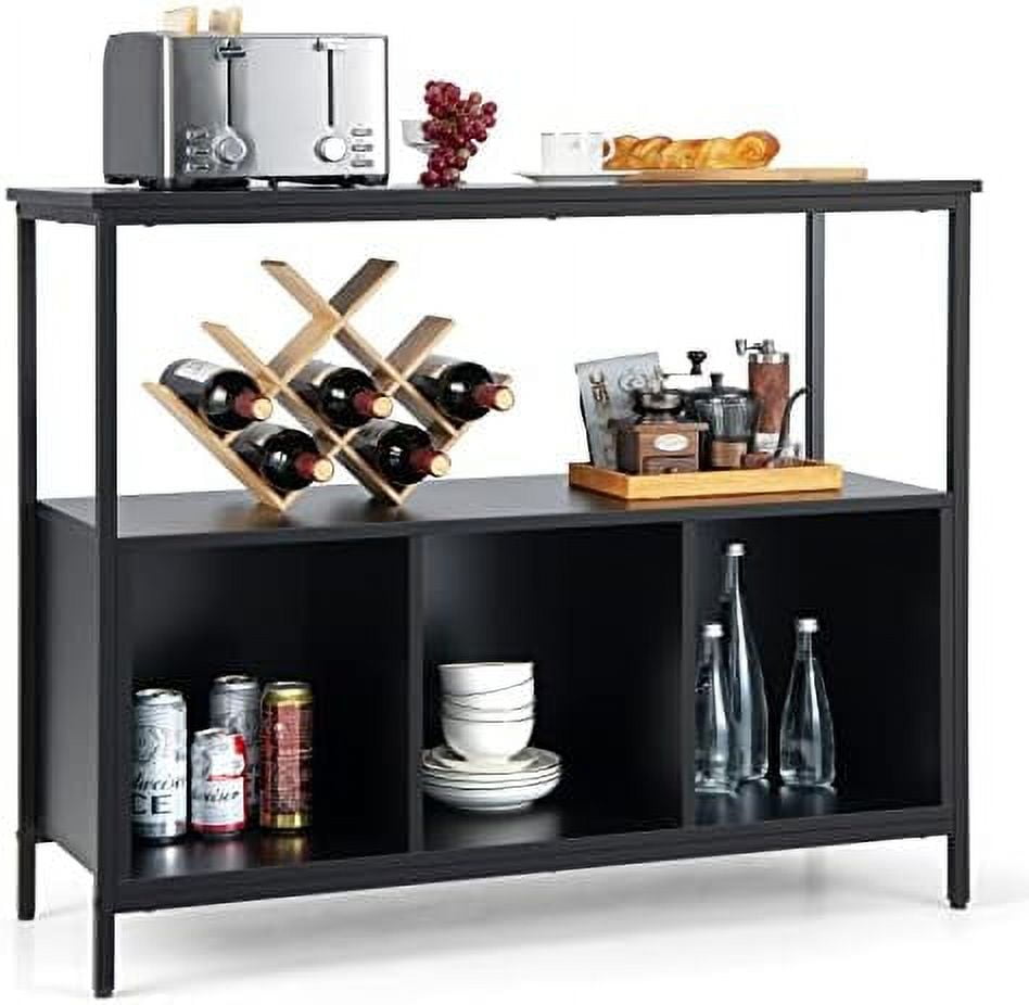 Buffet Sideboard Wooden Cupboard Kitchen Pantry w/Spacious Countertop ...