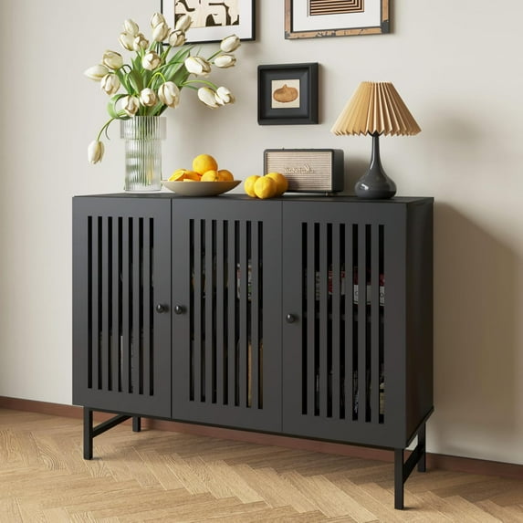 Buffet Storage Cabinet with 3 Doors,Kitchen Sideboard with Storage ...