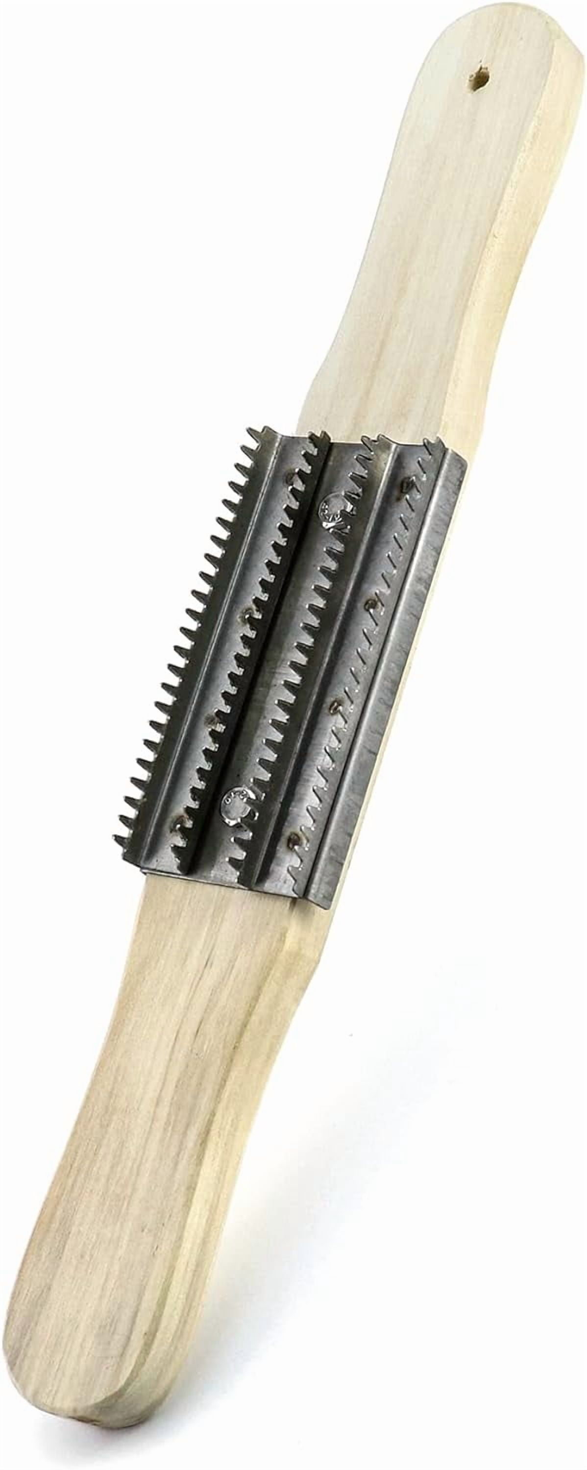 Buffing Wheel Rake with Wooden Handle and Stainless Steel Head for ...