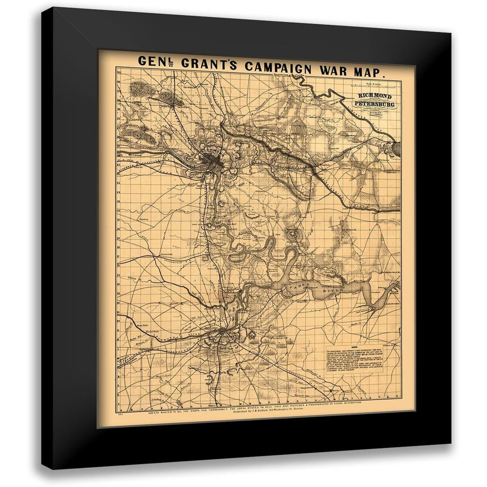 Bufford 12x14 Black Modern Framed Museum Art Print Titled - Richmond ...