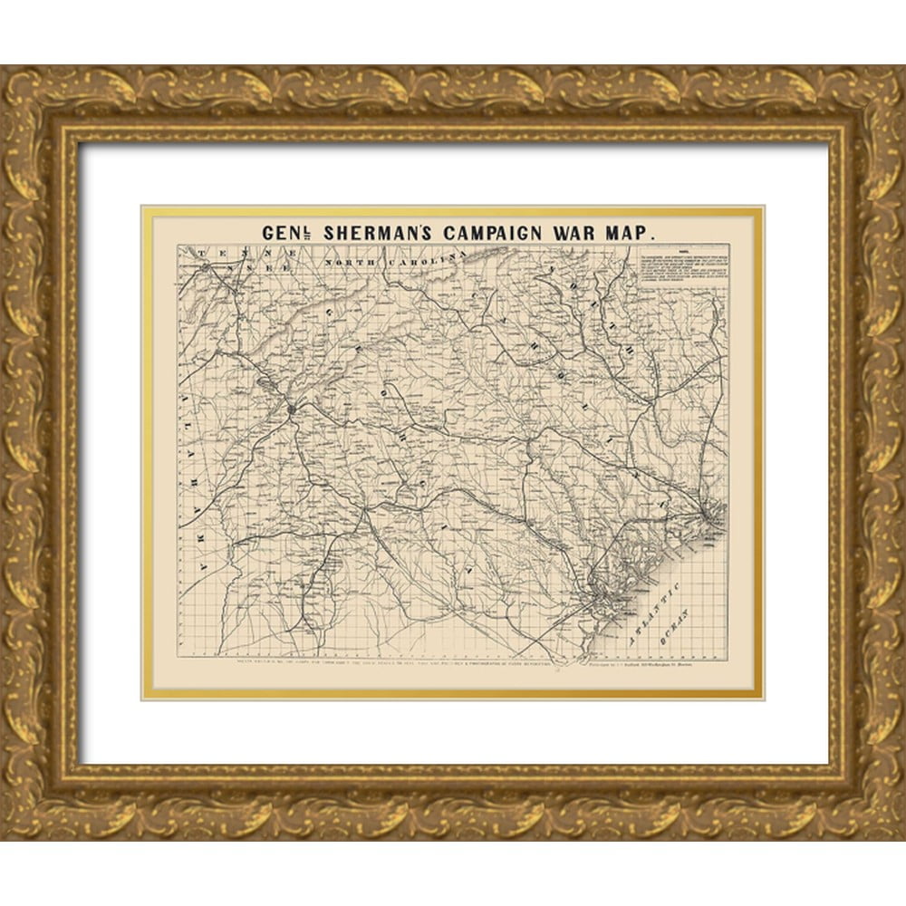 Bufford 14x12 Gold Ornate Wood Framed with Double Matting Museum Art ...