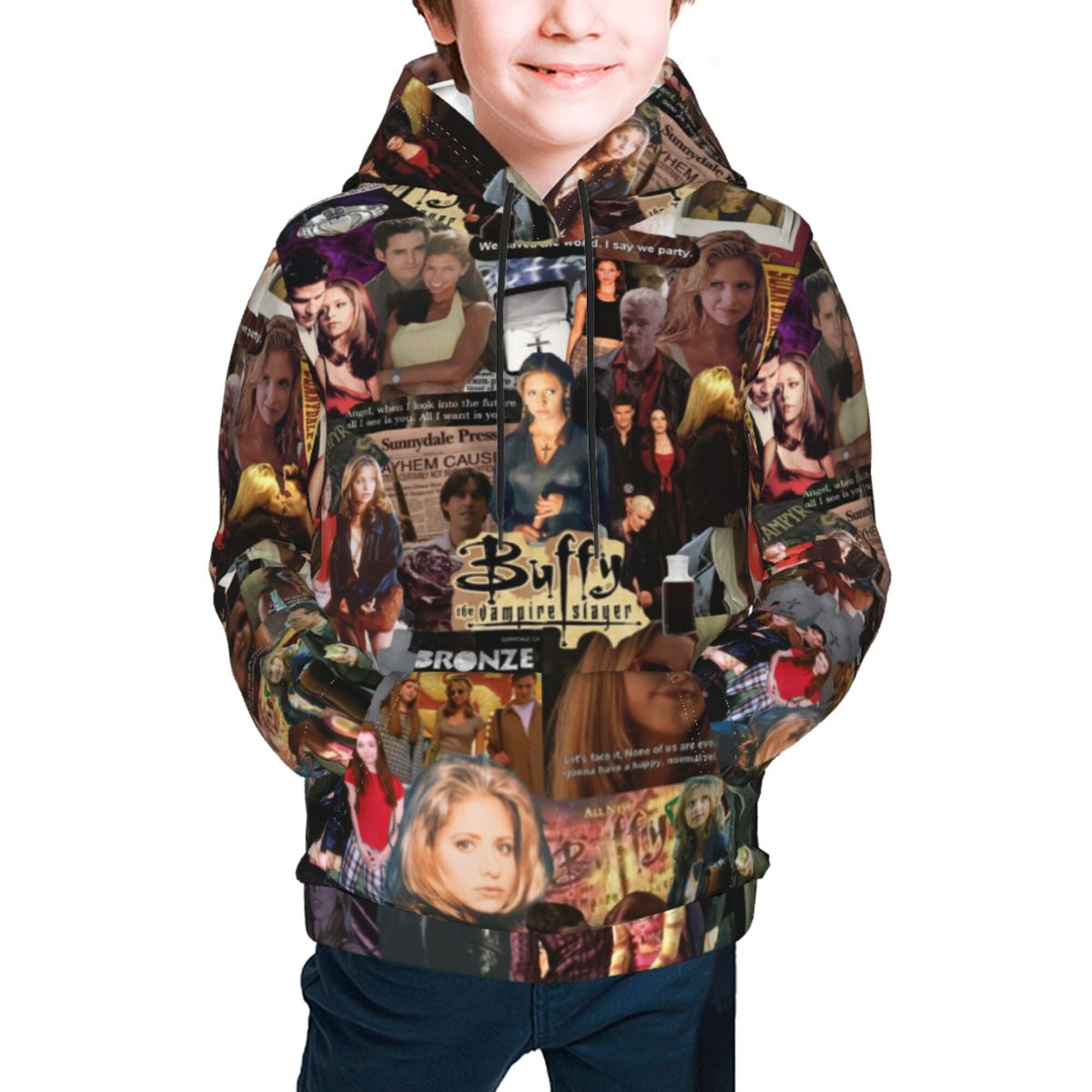 Buffy The Vampire Slayer Boys Girls Hoodies Fashion Graphic Hooded ...