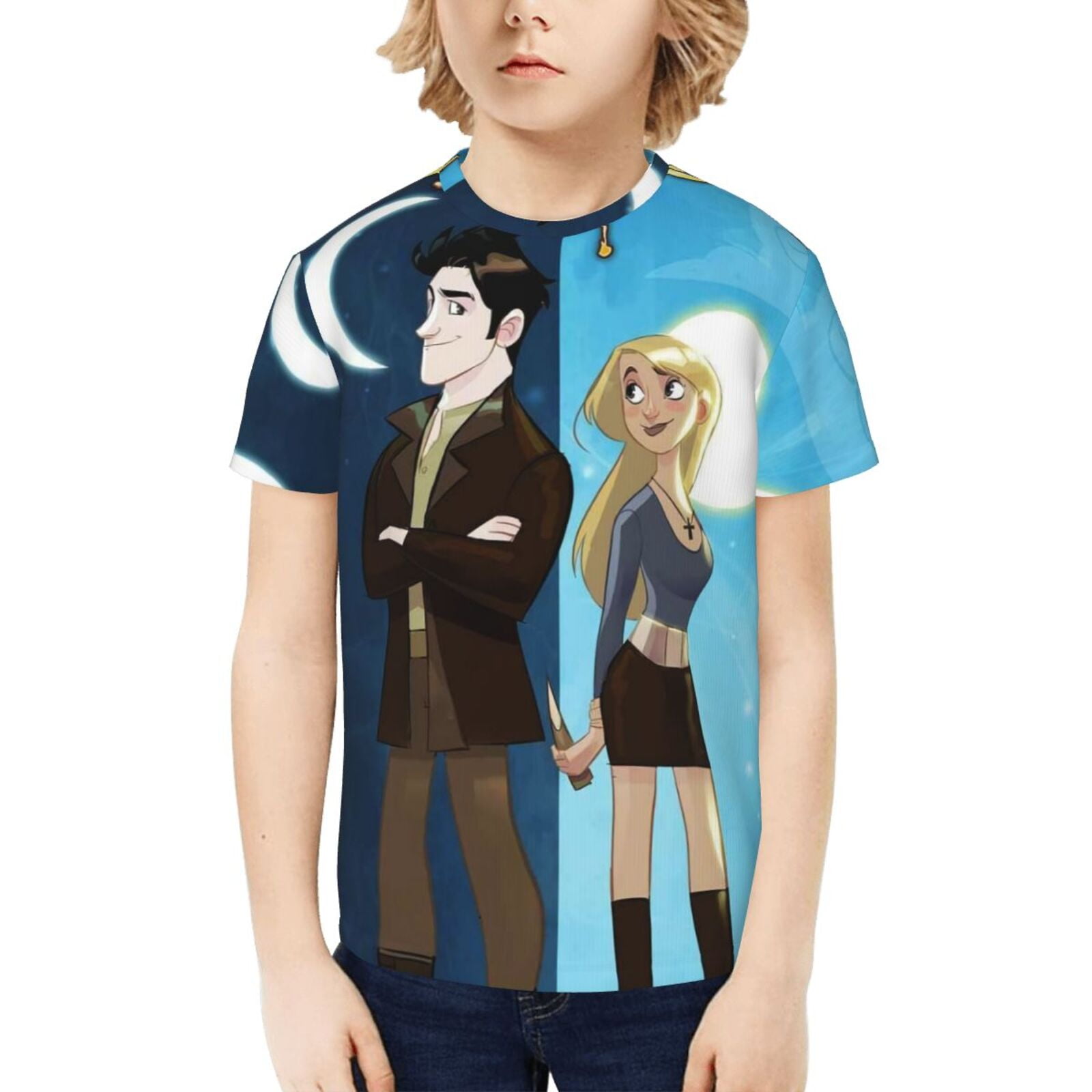 Buffy The Vampire Slayer Boys Girls T-Shirts Graphic Print Short Sleeve ...
