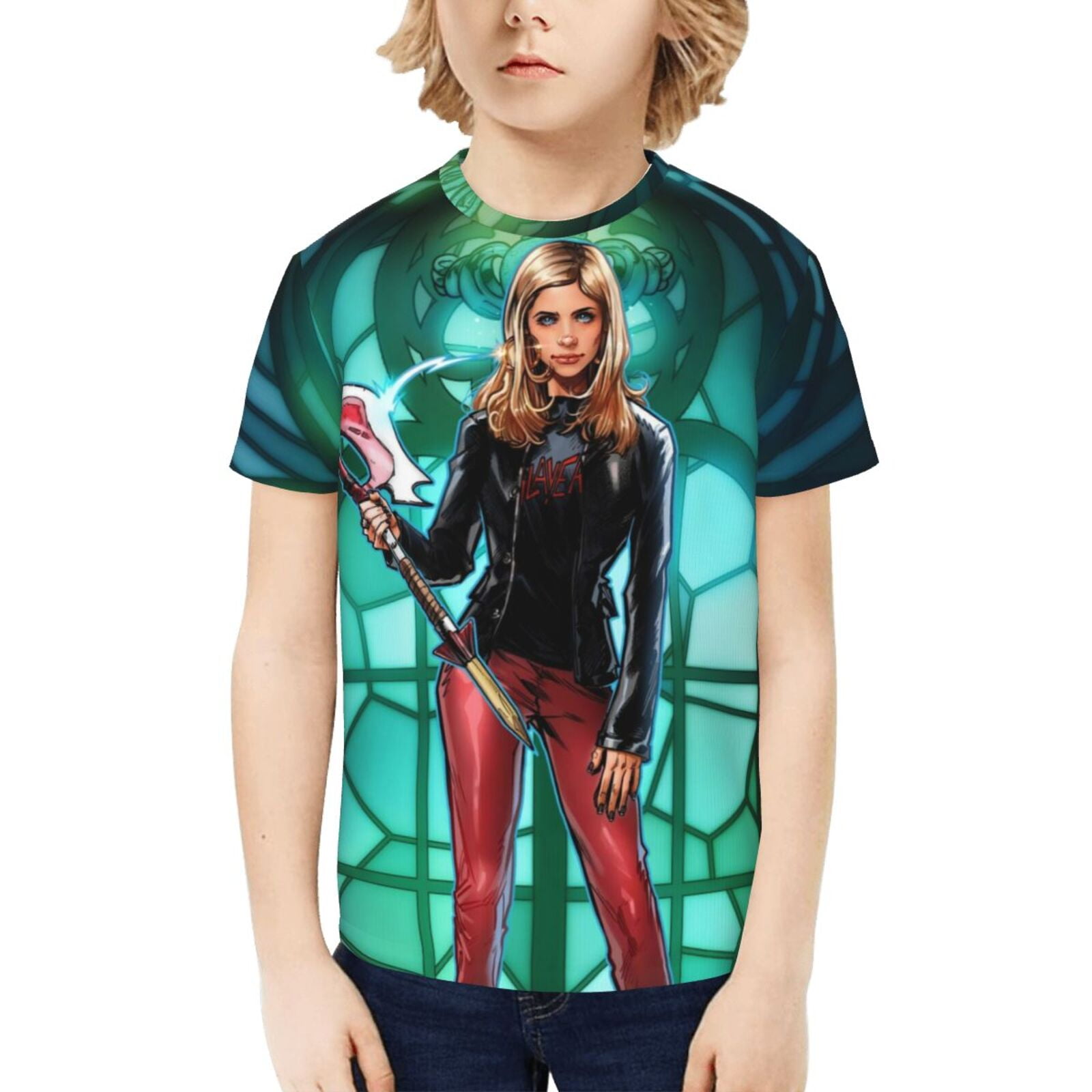 Buffy The Vampire Slayer Boys Girls T-Shirts Graphic Print Short Sleeve ...