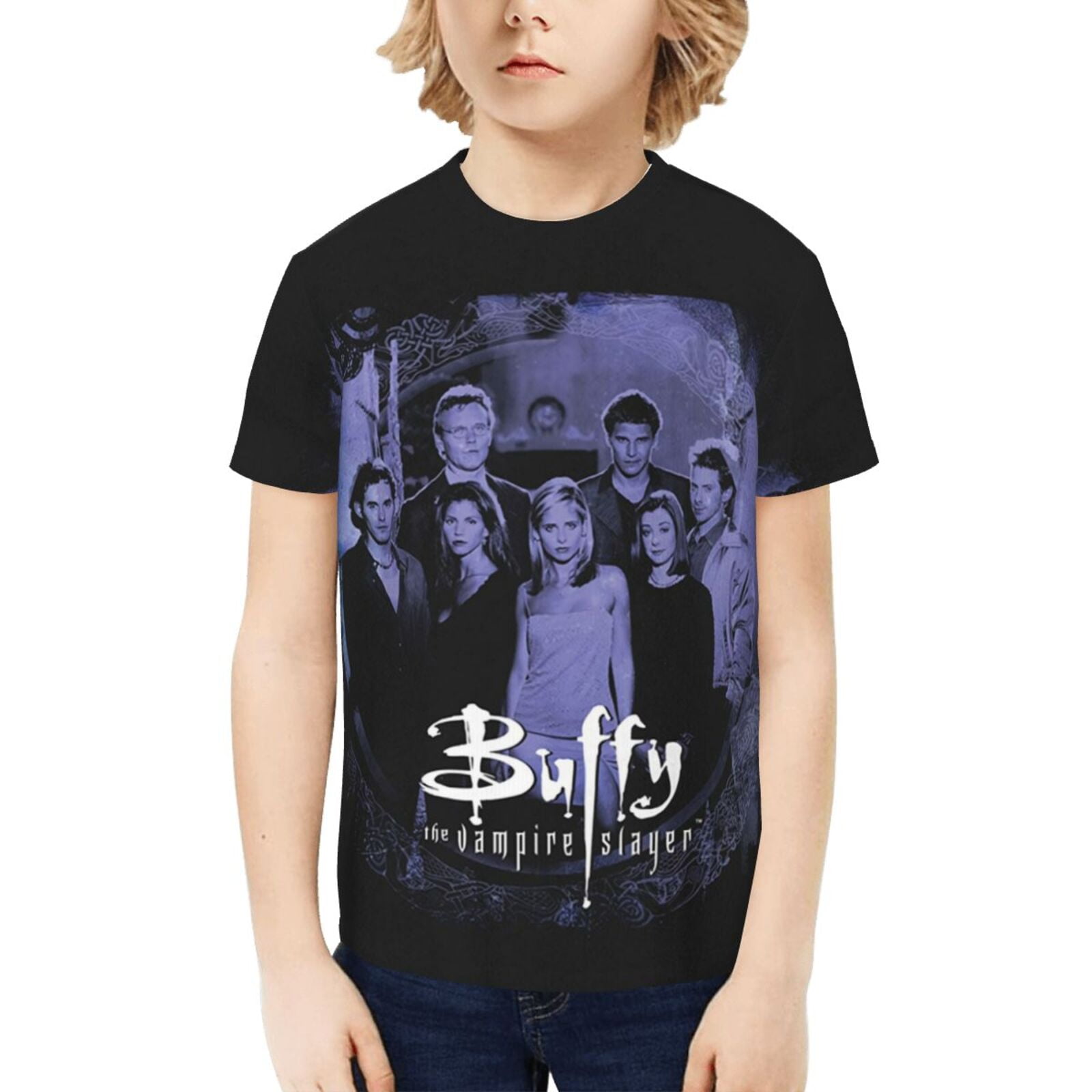 Buffy The Vampire Slayer Boys Girls T-Shirts Graphic Print Short Sleeve ...