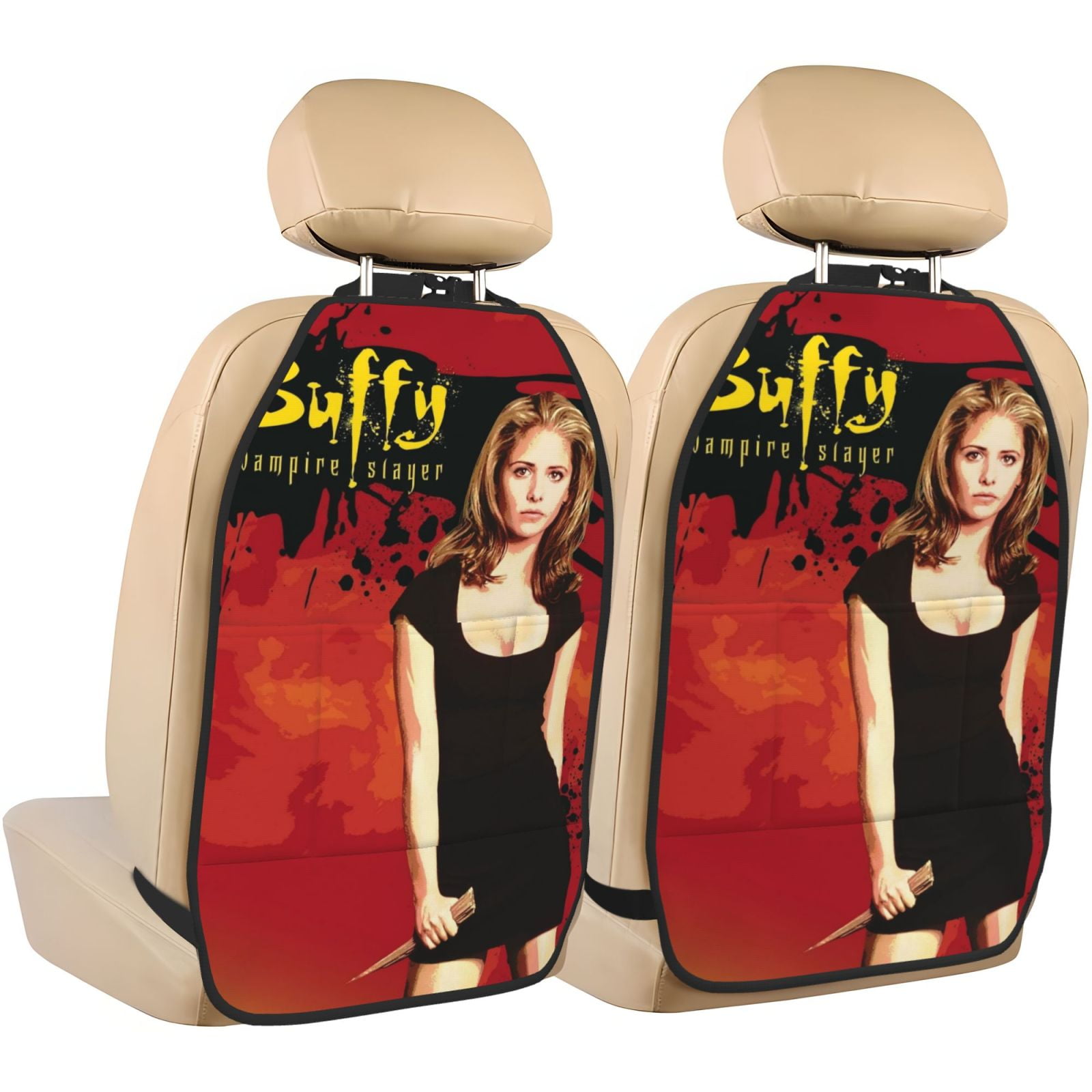 Buffy The Vampire Slayer Car Seat Anti-Kick Storage Pads 2 Piece Set ...