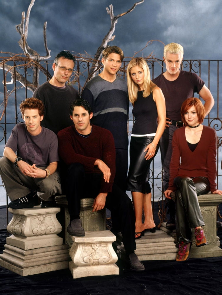 Buffy The Vampire Slayer Cast Poster Graveyard Art Poster 24x36 Multi ...