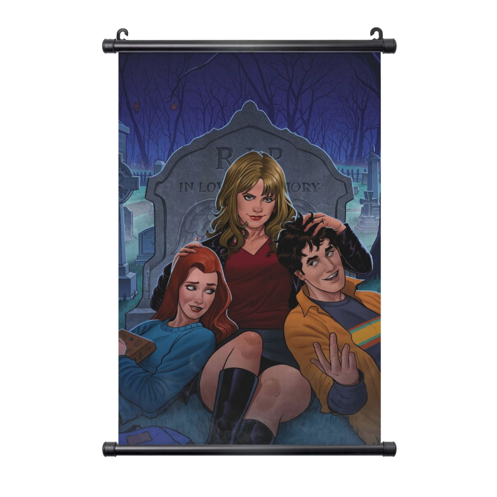 Buffy The Vampire Slayer Hanging Poster, Black Plastic Shaft Wall ...