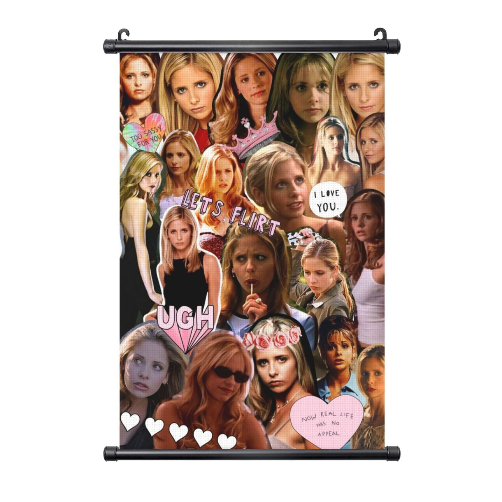 Buffy The Vampire Slayer Hanging Poster, Black Plastic Shaft Wall ...