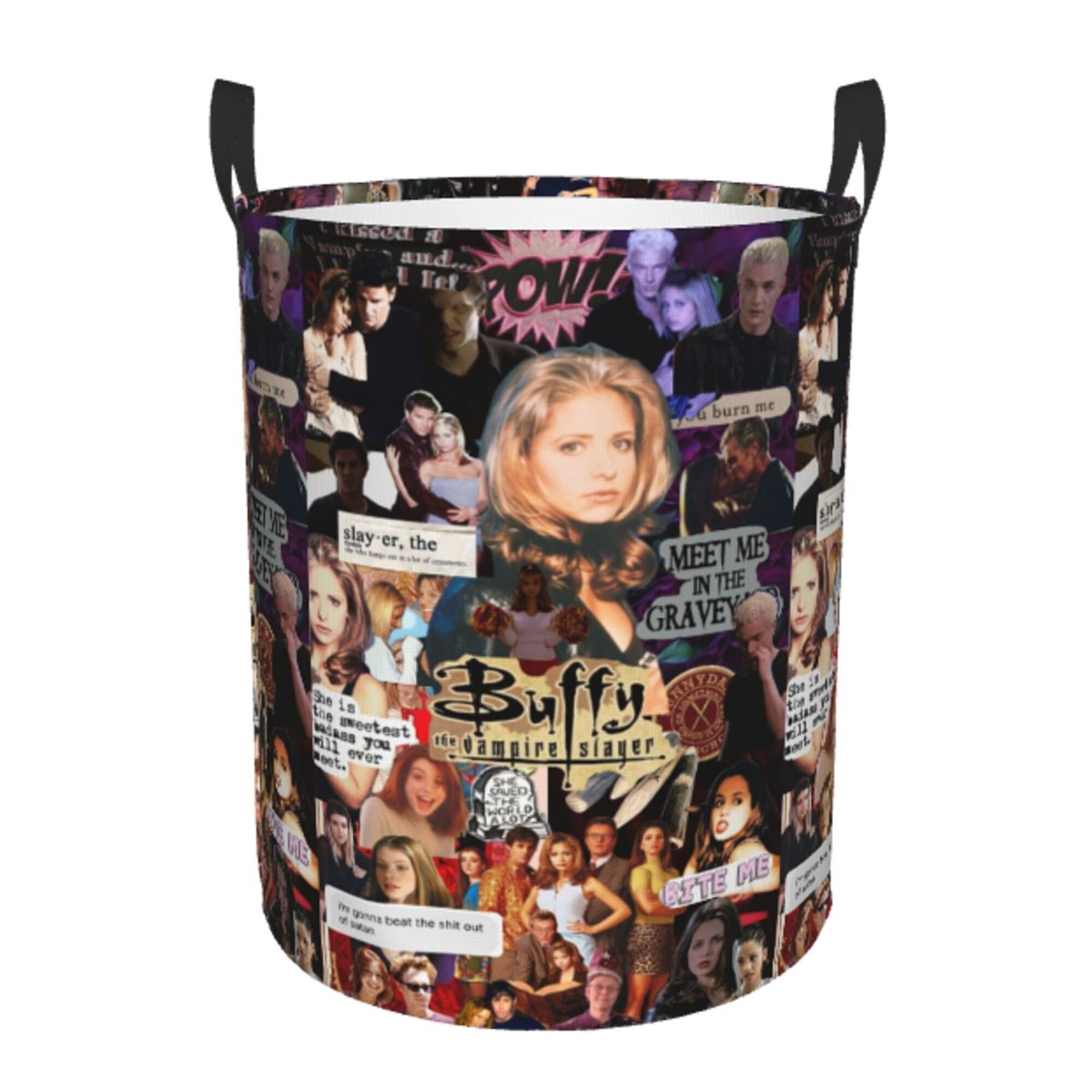 Buffy The Vampire Slayer Laundry Hamper With Handle Funny Waterproof ...