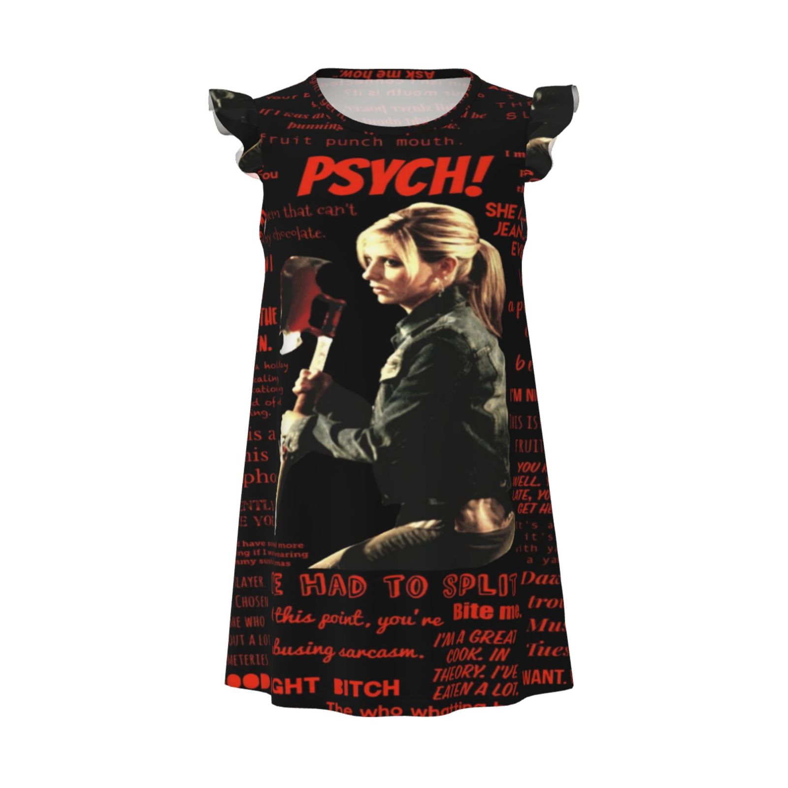 Buffy The Vampire Slayer Little Girls Nightgowns Cartoon Printed ...