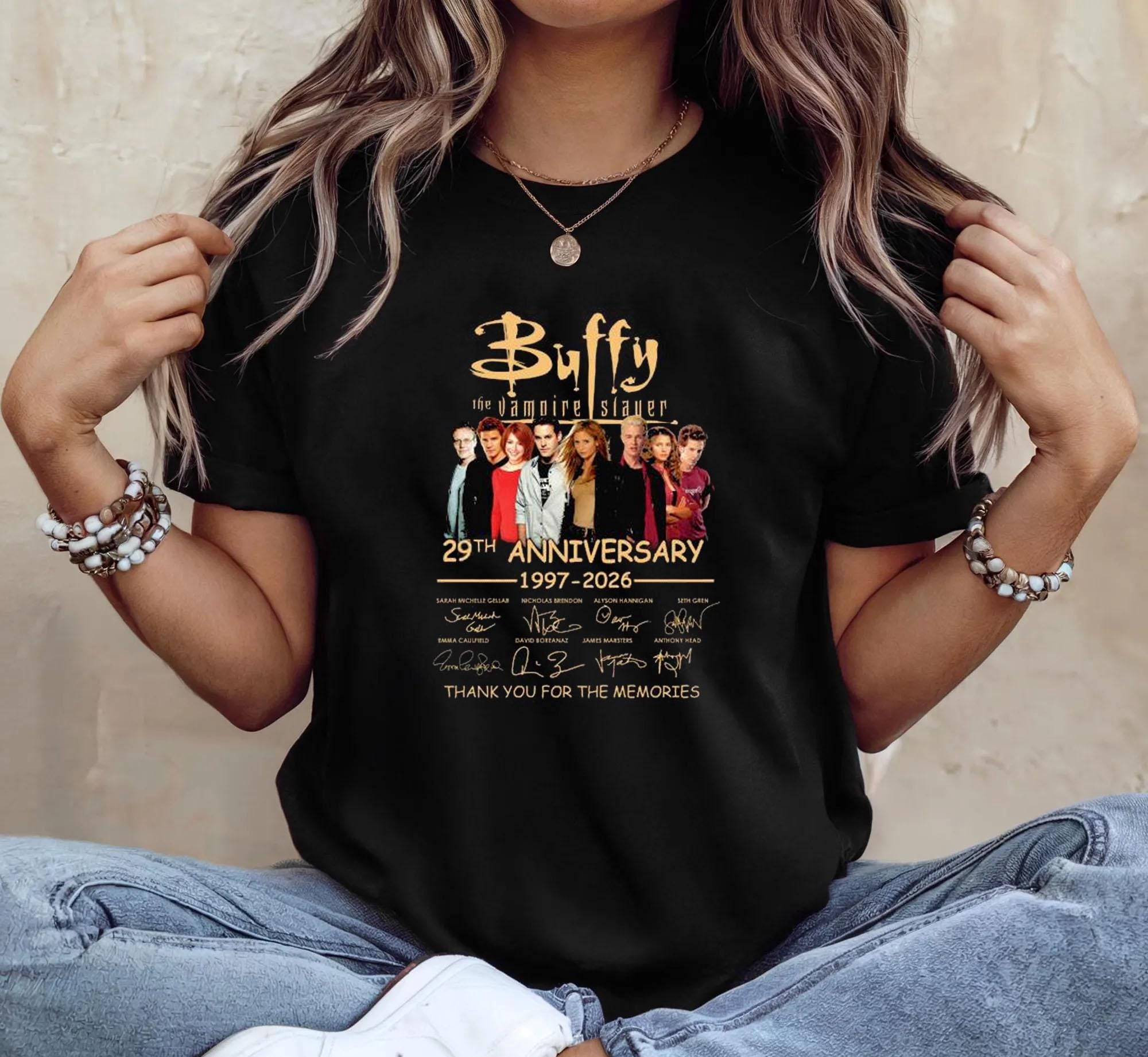 Buffy The Vampire Slayer Movie Anniversary Shirts, Buffy Summer Vampire ...