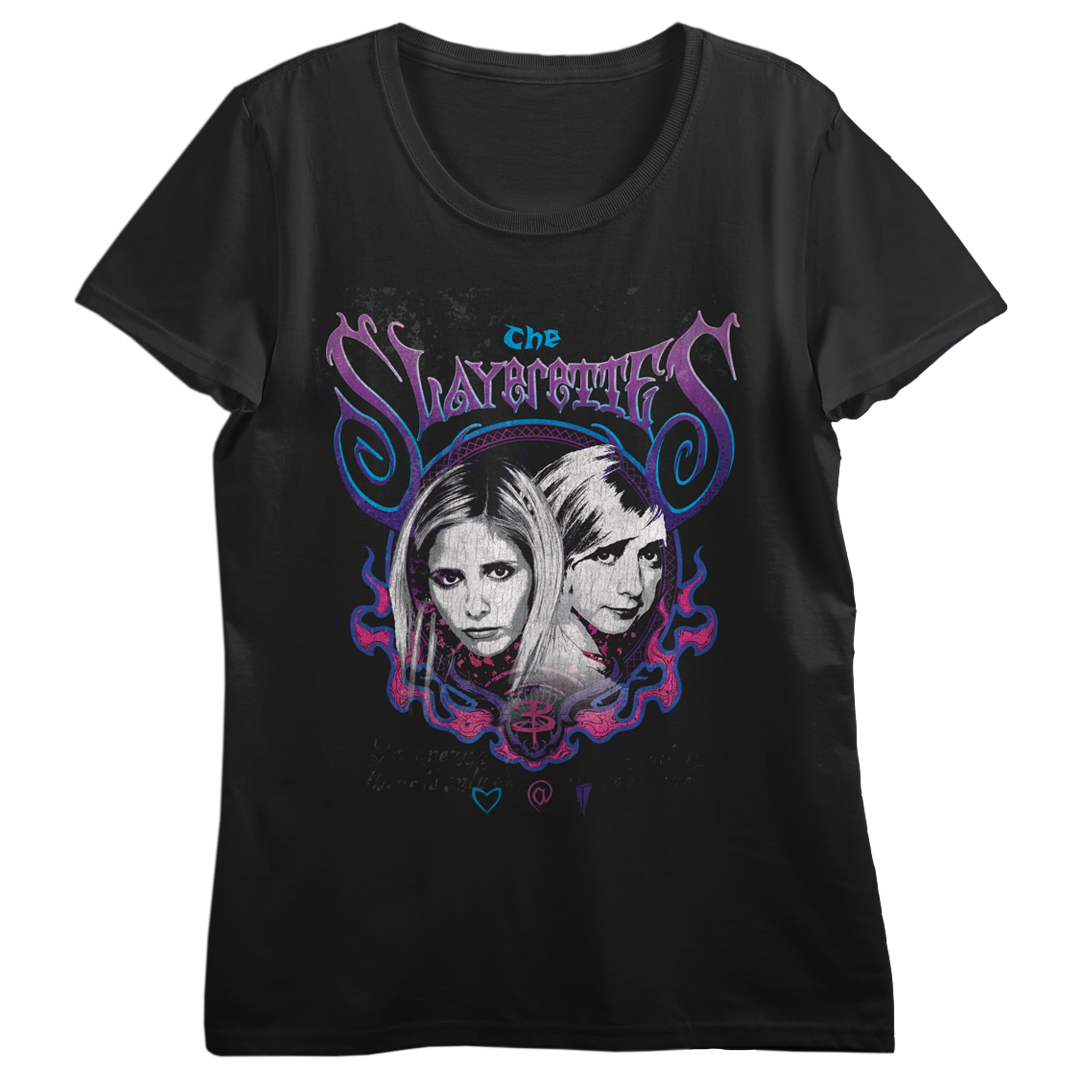Buffy The Vampire Slayer Slayerettes Crew Neck Short Sleeve Women's ...