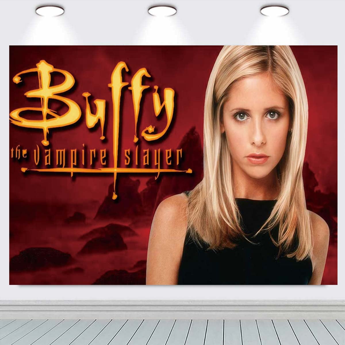 Buffy the Vampire Slayer Backdrop Balloons Banner Party Decorations ...