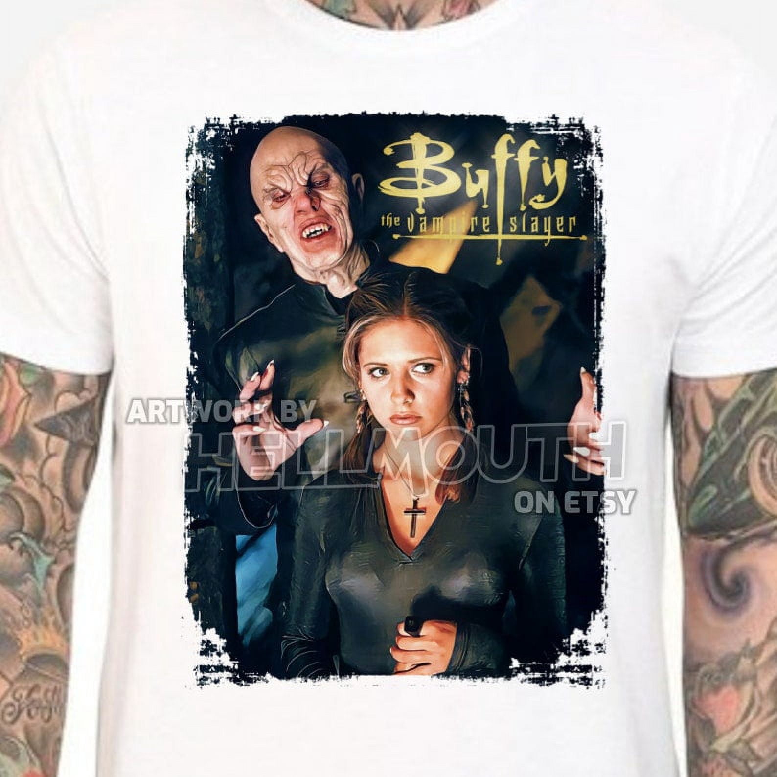 Buffy the Vampire Slayer Buffy and The Master T-Shirt. Men's & Women's ...