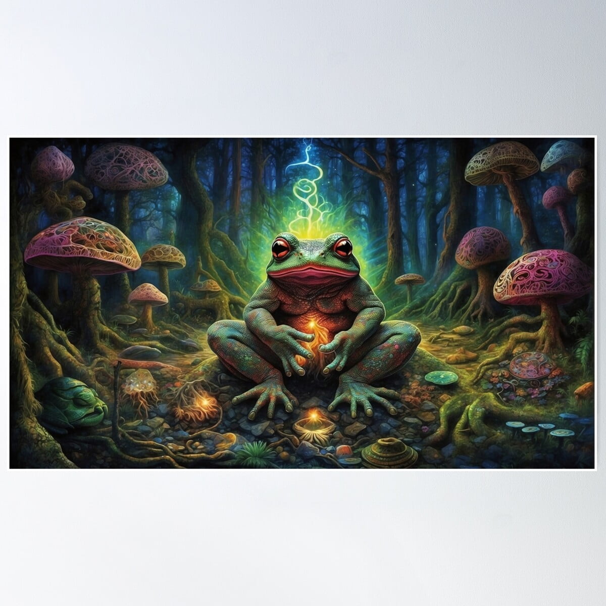 Bufo Bliss: Toad'S Psychedelic Forest Journey Poster Wall Art, Modern ...