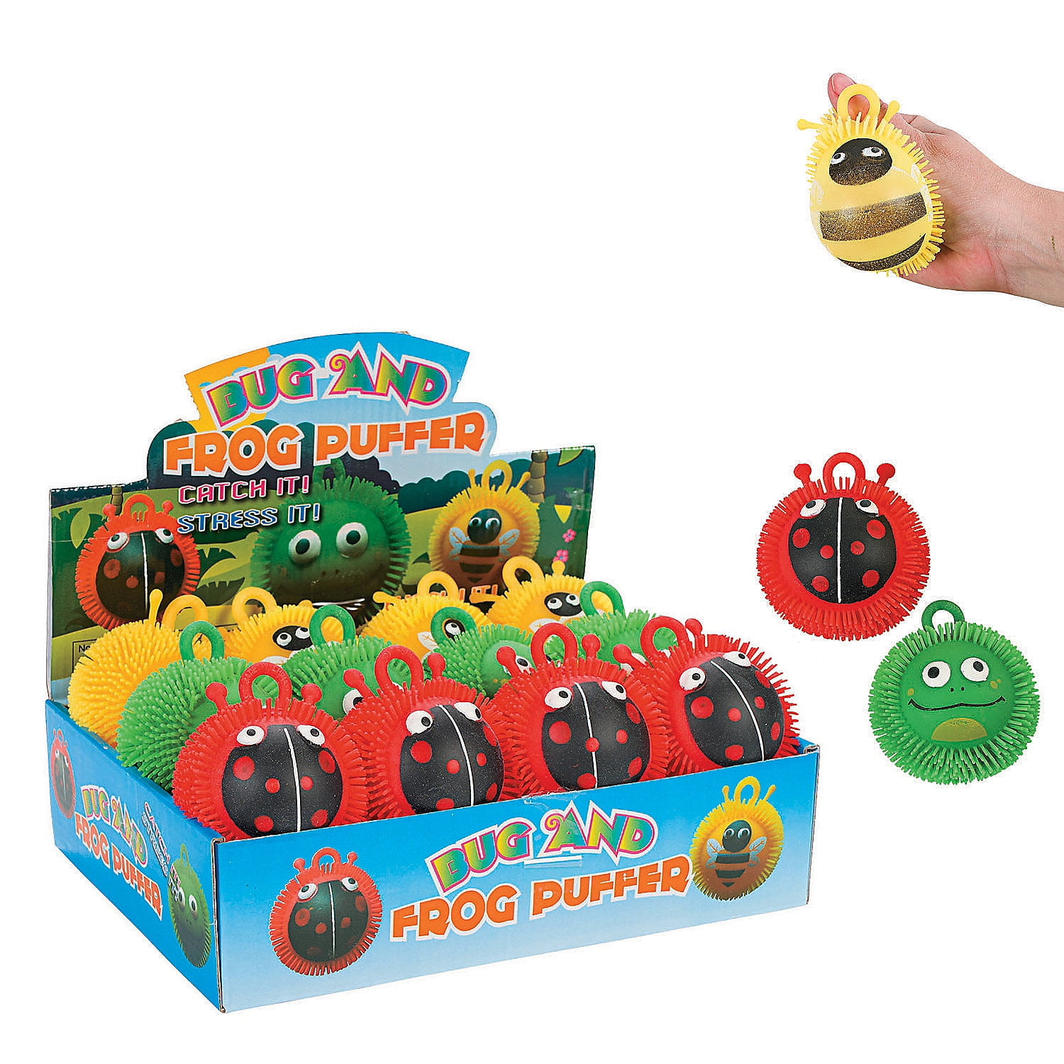 Bug And Frog Puffer Assortment - Party Favors - 12 Pieces - Walmart.com