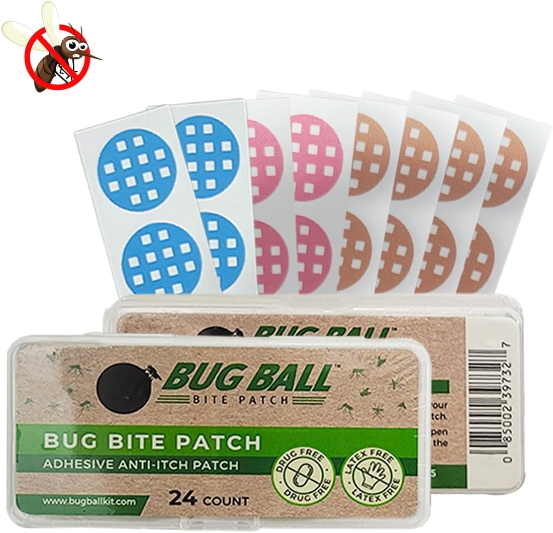 Bug Ball Bug Bite Patch, 24 Count, Natural Insect Bite Itch Relief from ...