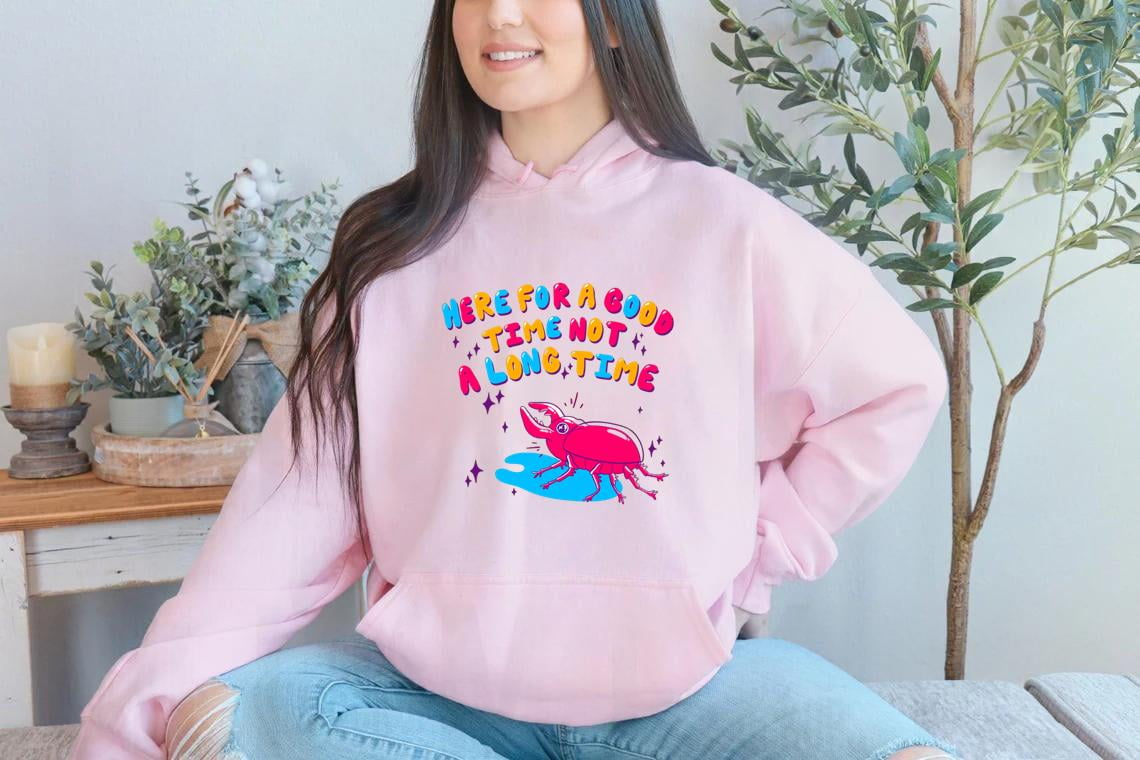 Bug Bash Hoodie Funky Beetle Celebration in Party Cartoon Style, for men & women, up to size 5XL ...