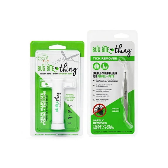 Bug Bite Thing Suction Tool White and Tick Remover Combo Pack HSA/FSA ...