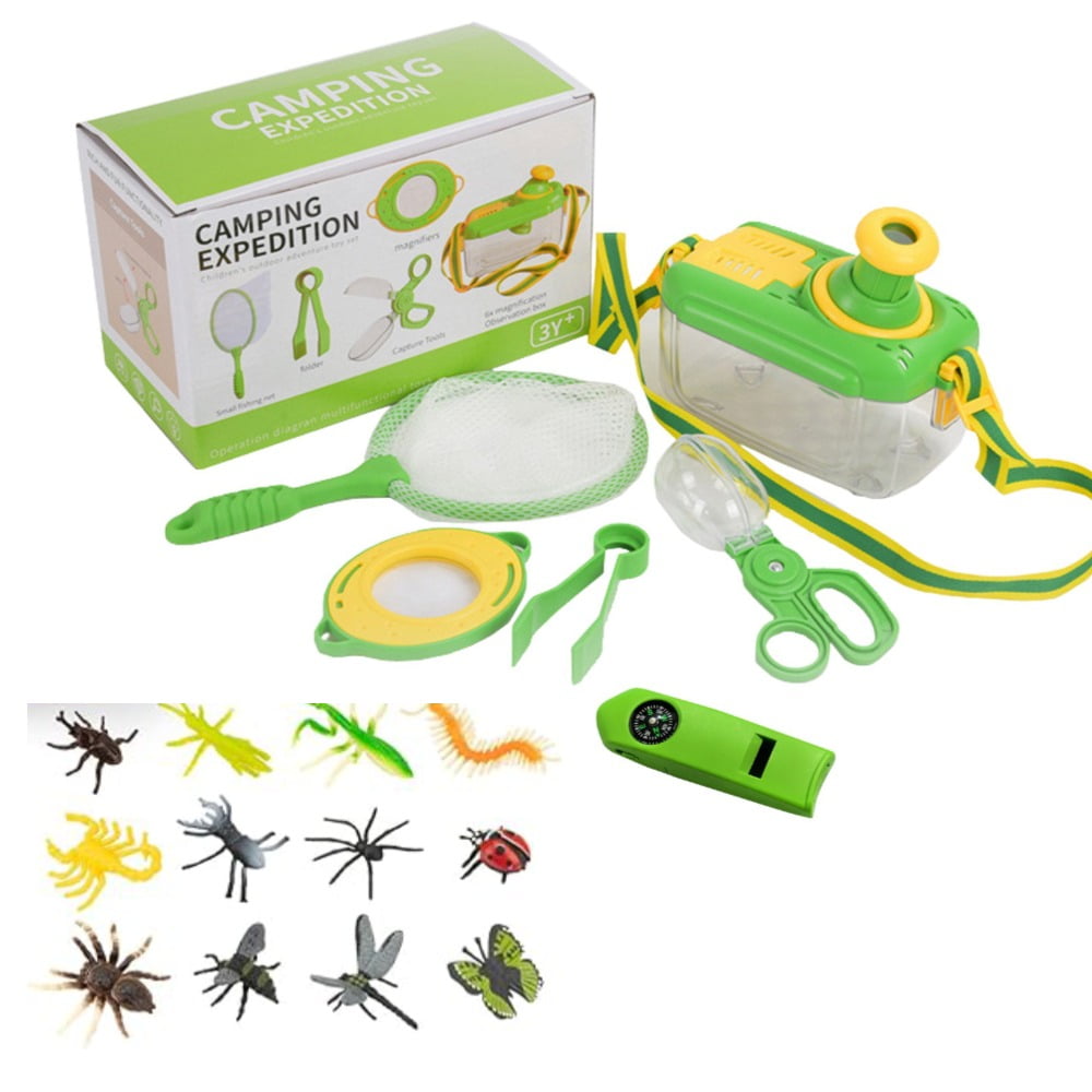 Bug Catcher for Kids Outdoor Toys - 6-Piece Explorer Kit with Butterfly ...