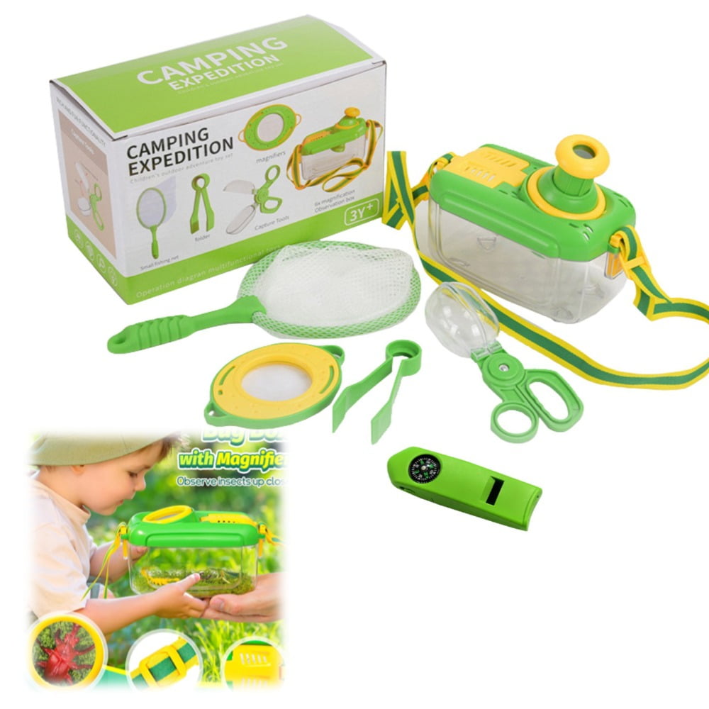 Bug Catcher for Kids Outdoor Toys with Butterfly Net, Bug Habitat with ...