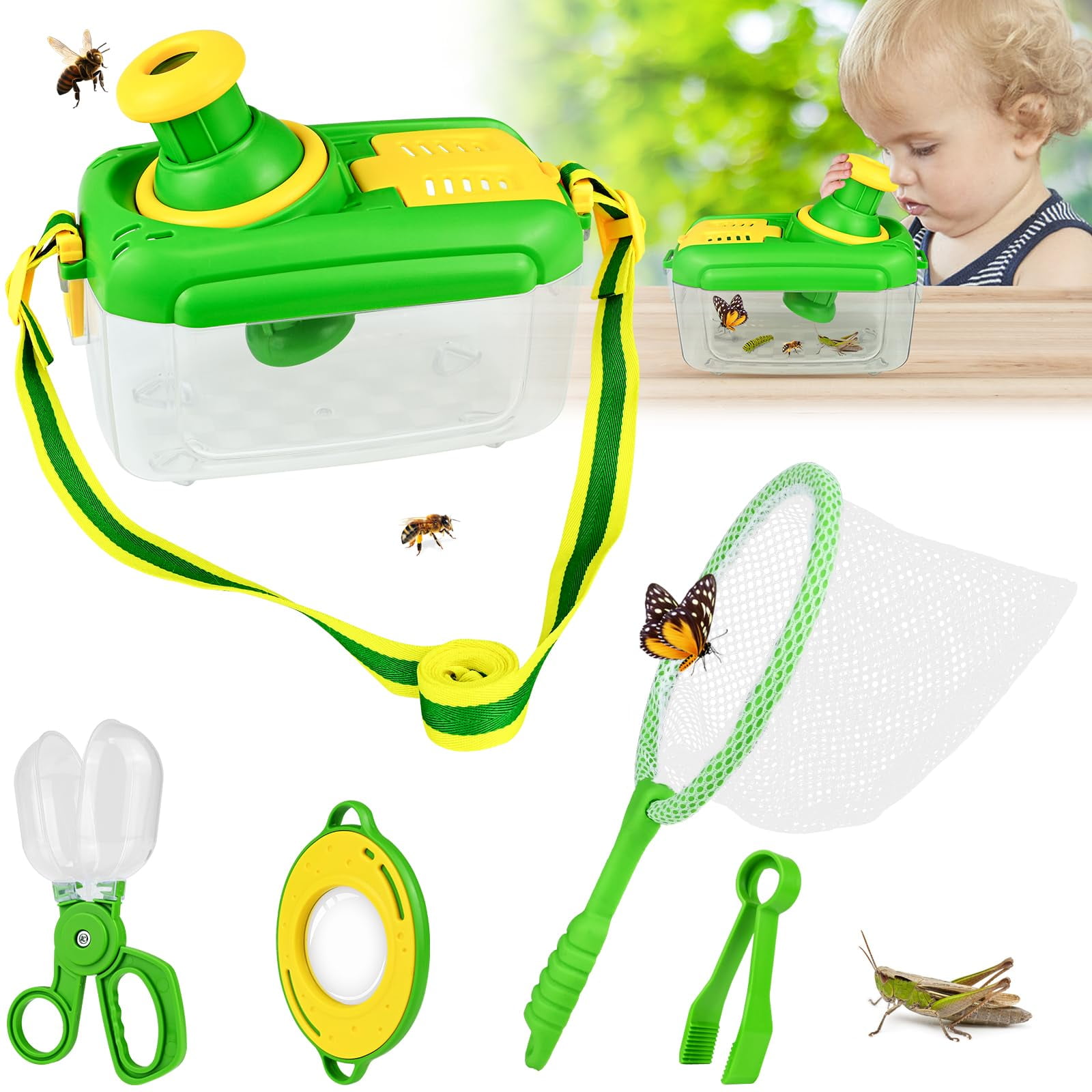 Bug Catcher Kit - Outdoor Toys for Kids Ages 4-6 8-12, Insect Catching ...