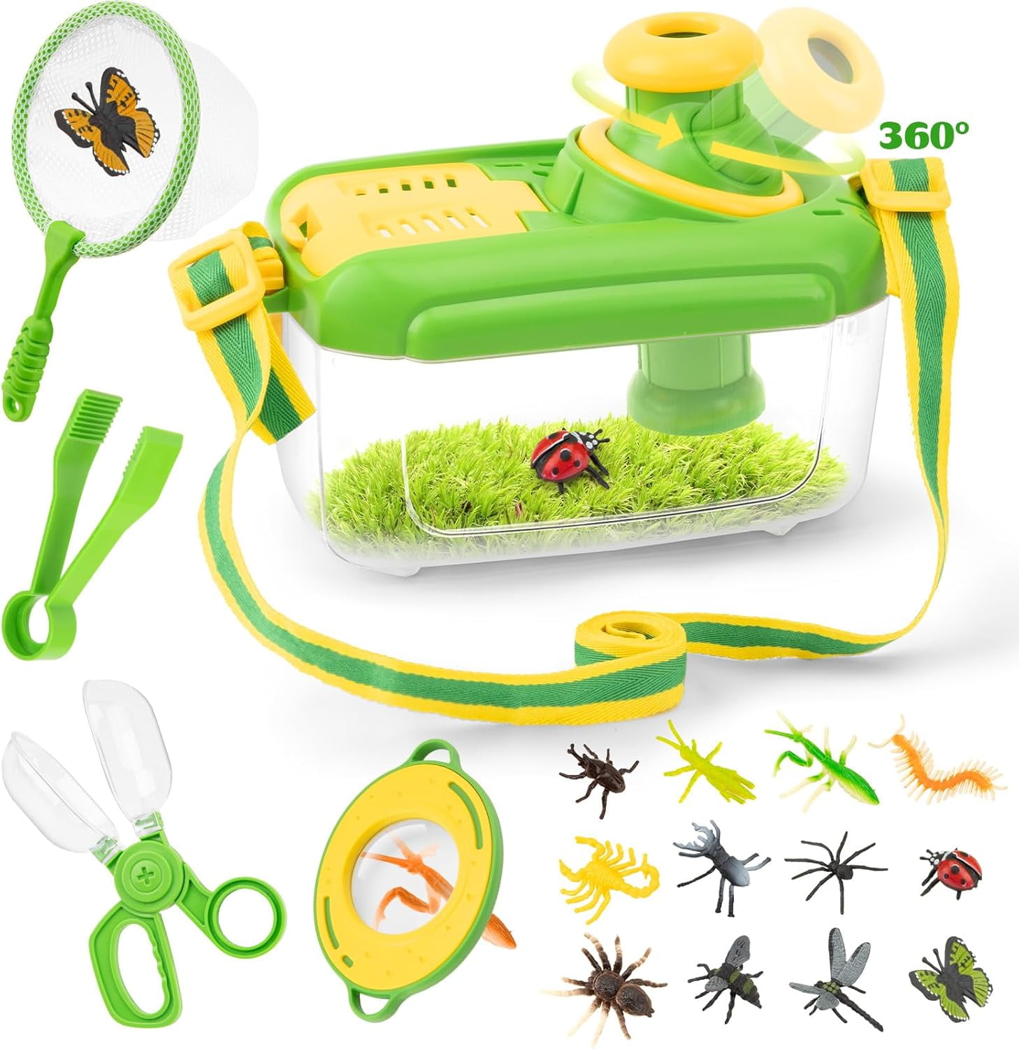 Bug Catcher Kit for Kids, 360 Rotating Magnifying Glass, Kids' Bug ...