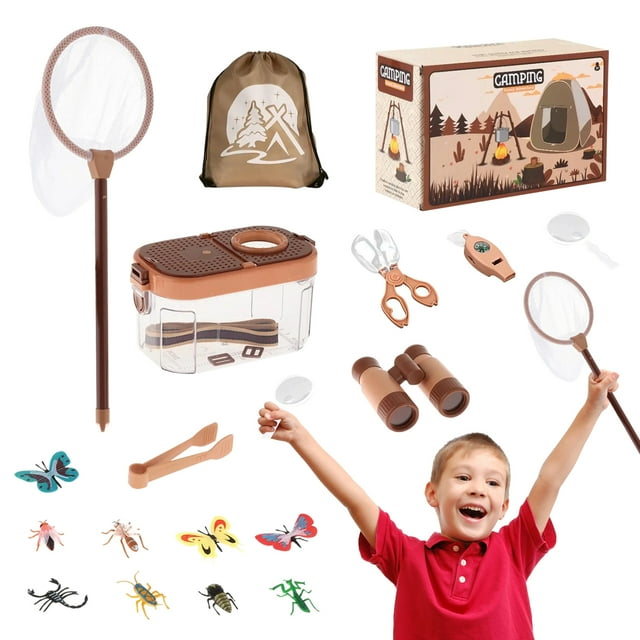 17 Pcs Kids Bug Catcher & Outdoor Explorer Kit, STEM Discovery Toys for ...
