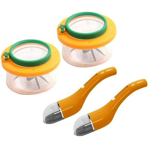 Bug Catching Kit Tool 2 Sets for Kids & Adults Quick Release Grabber Trap Spider Insect Catcher ...