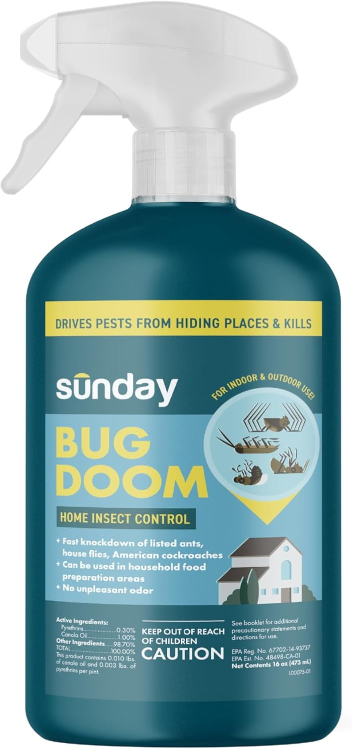 Bug Doom Home Insect Barrier Spray - Indoor Insect Spray with ...