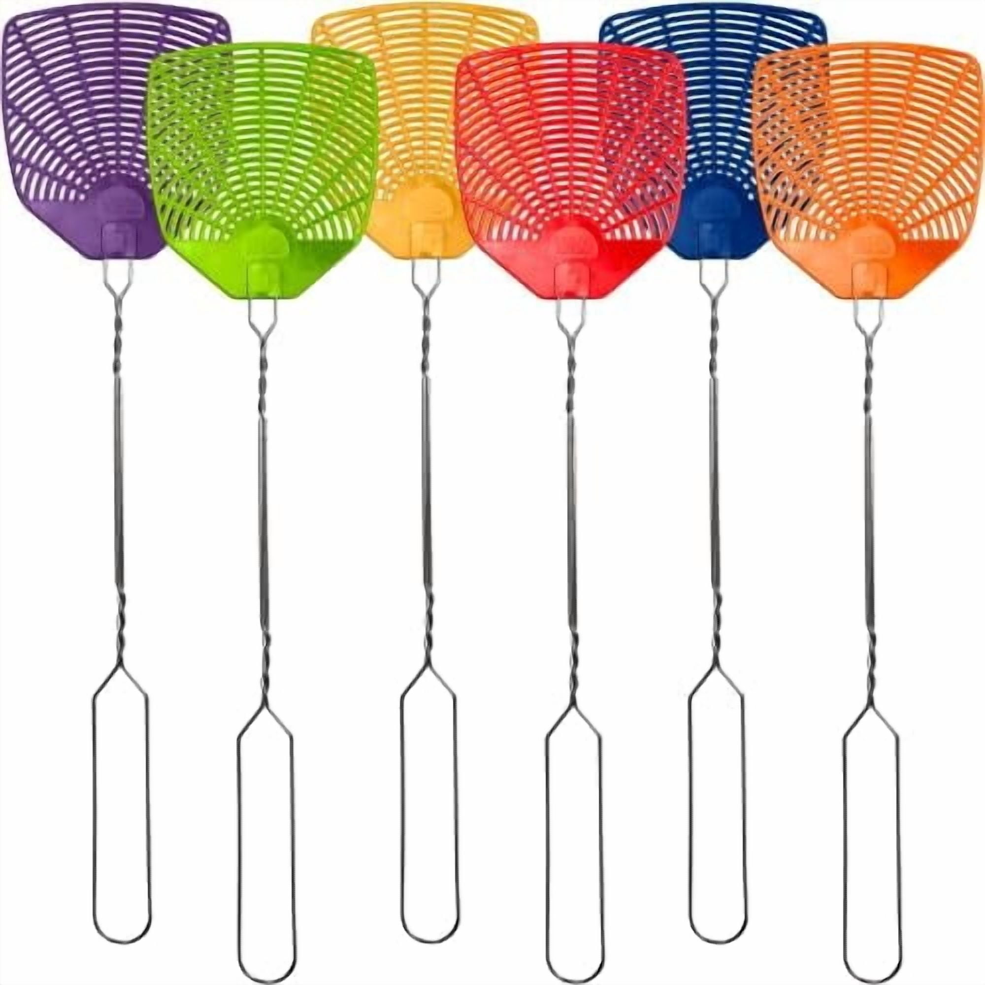 Bug & Fly Swatter – Braided Metal Handle 6 Pack Fly Swatters – Indoor ...