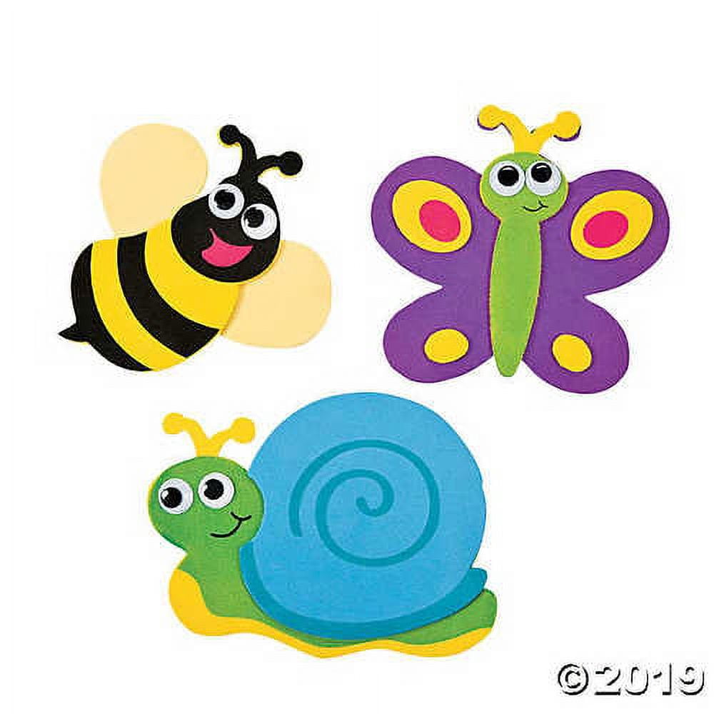 Bug Foam Magnet Craft Kit- Craft Kits - 12 Pieces - Walmart.com