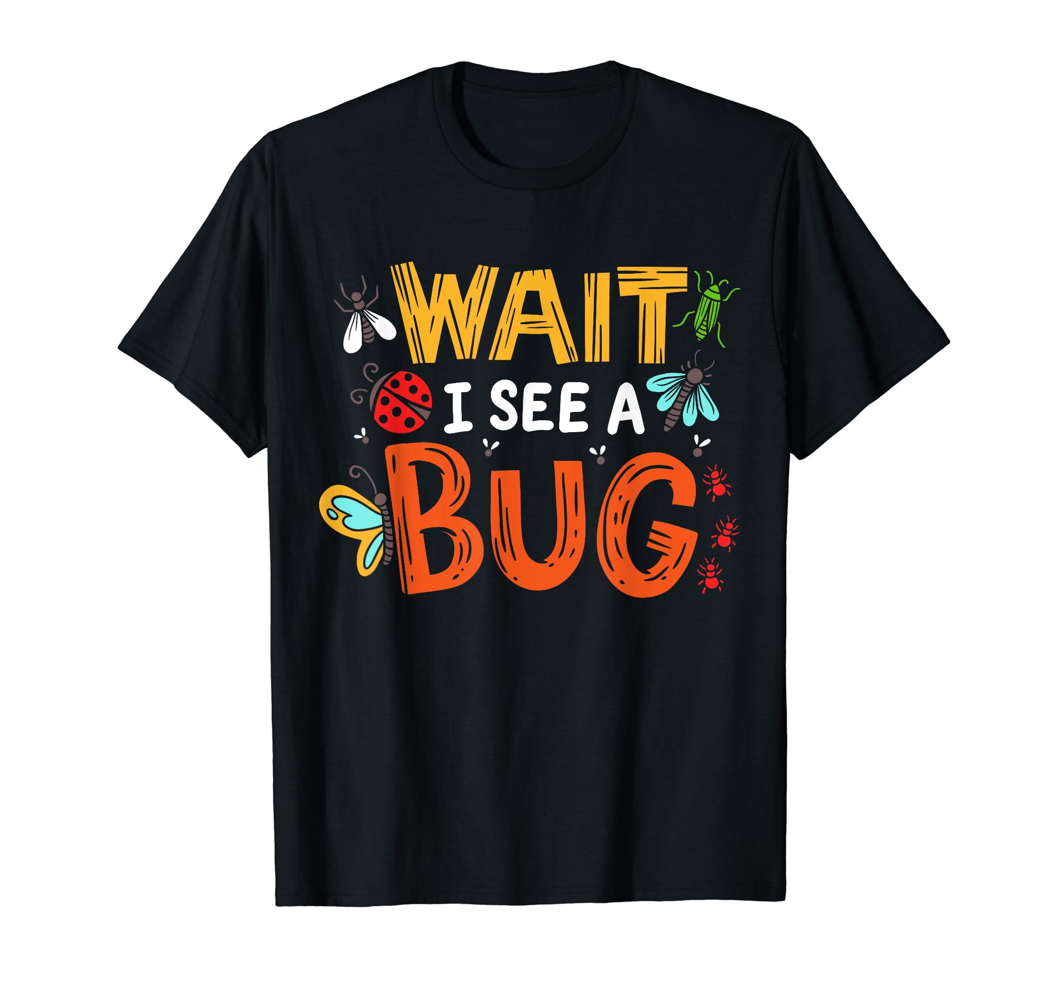 Bug Insect Gift for Entomologists and Bug Lovers Black T-Shirt ...