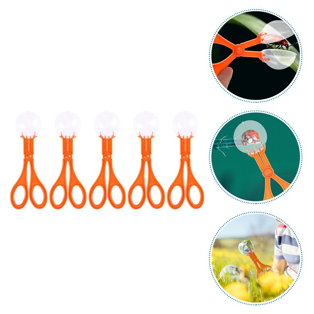 Bug Insert Catchers,5Pcs Kids Insect Clamps Bug Insect Scissor Design ...
