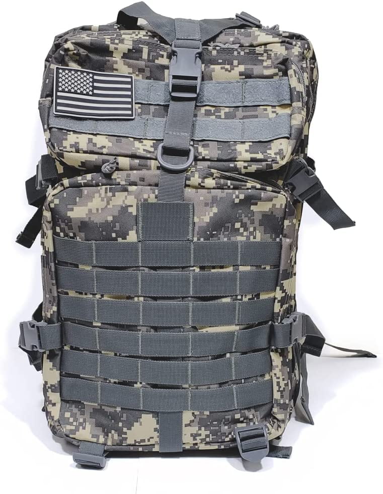 Bug Out Bag Backpack - 50L Tactical Backpack - Great for Survival Essentials (Digital Camo ...