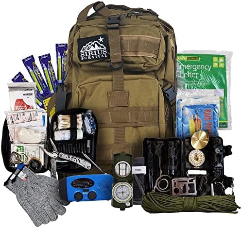 Bug Out Bag Backpack Bugout Kit Great for Family - Survival Backpack for Earthquakes, Hurricanes ...