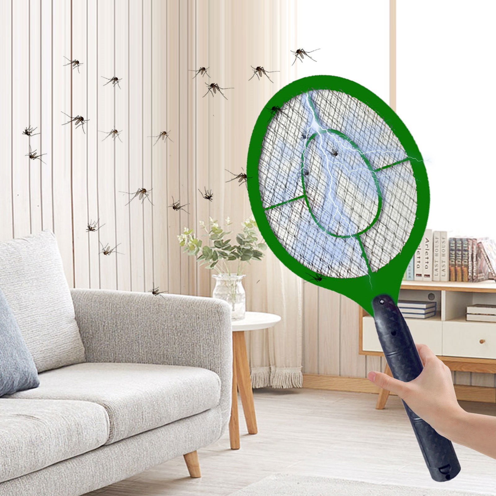 Bug Racket Zapper, Hand Held Bug Zapper, Electric Fly-Swatter, Bug ...