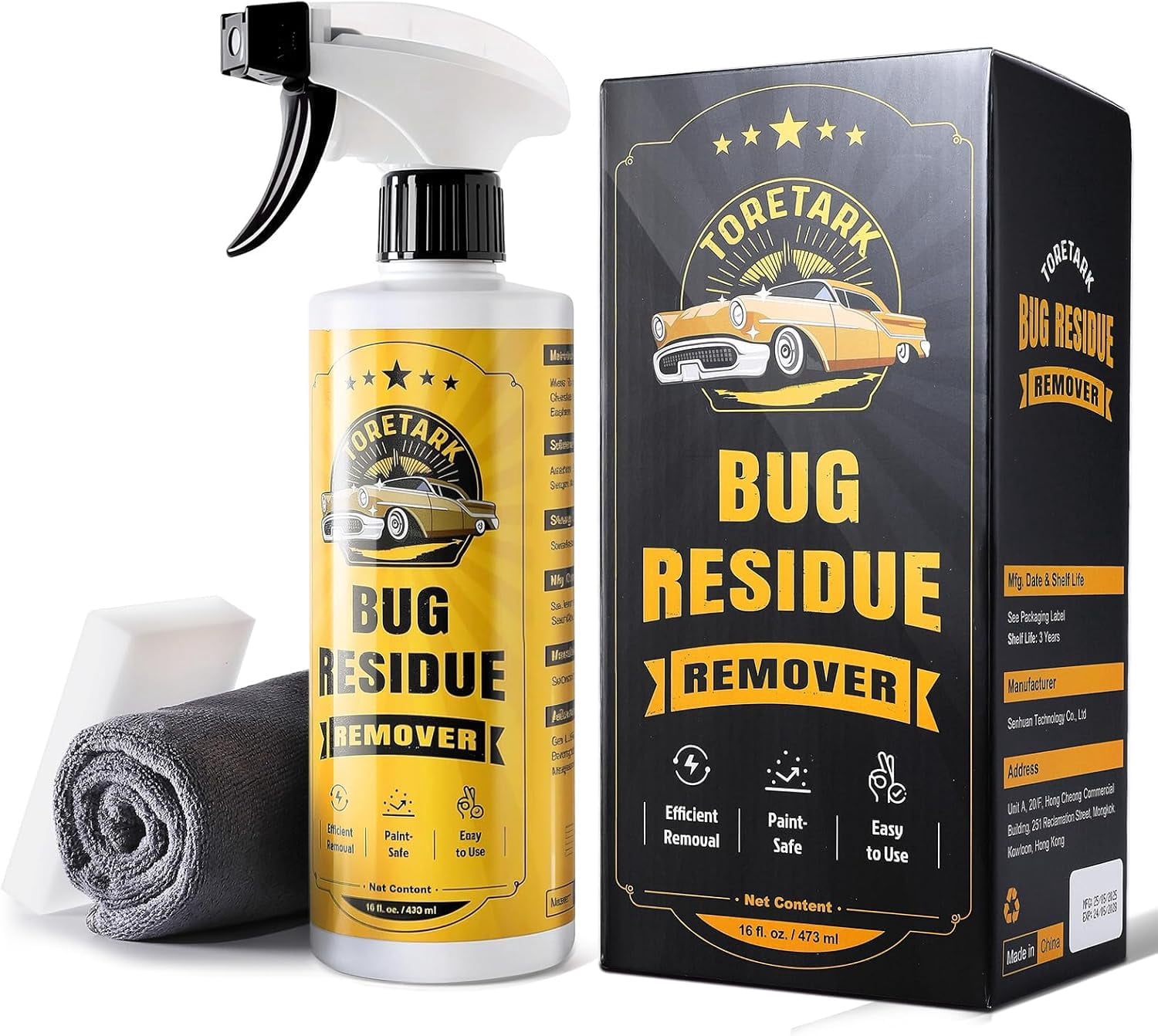 Bug Remover for Cars Exterior - Tree Sap Exterior, Quickly Dissolves ...